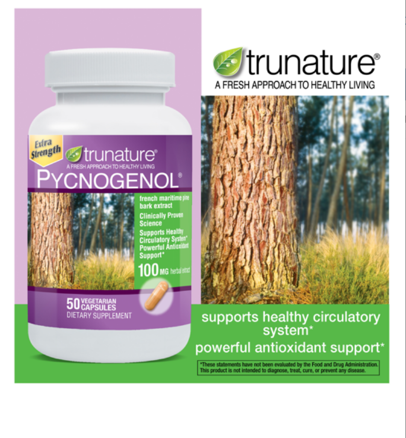 Pycnogenol® Extra Strength 100 mg., 50 Vegetarian Capsules ...