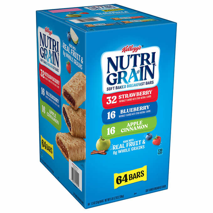 Nutri-Grain Bars, 1.3 oz, 64-count - International Health Group