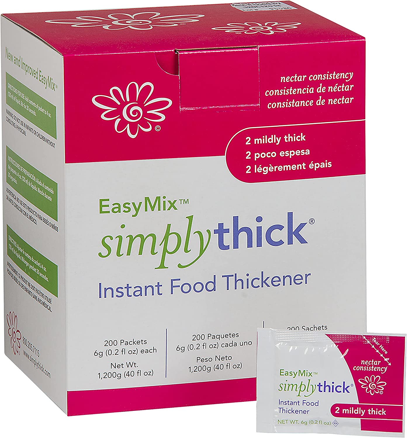 SimplyThick EasyMix | 200 Count of 6g Individual Packets